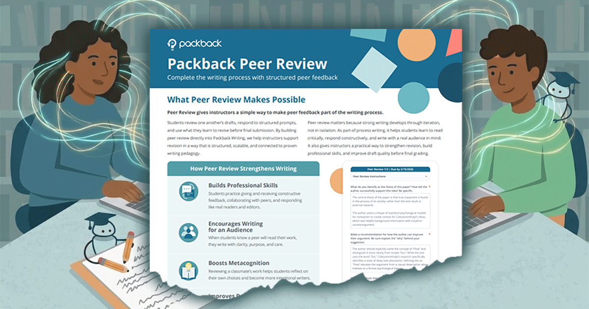 Packback Peer Review: Scalable, Structured Peer Feedback for Students