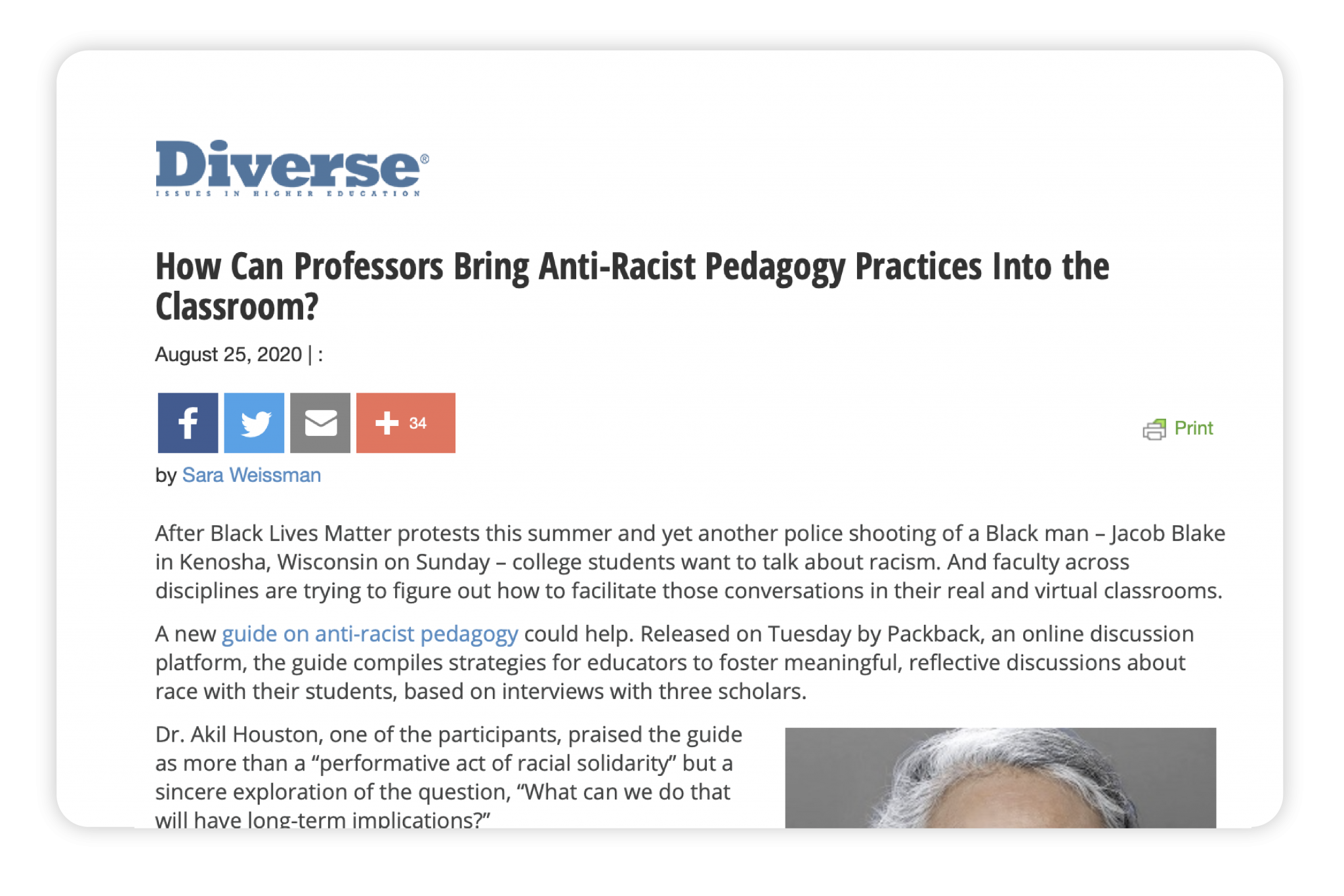Packback's "Anti-Racist Discussion Pedagogy Guide" featured in Diverse ...