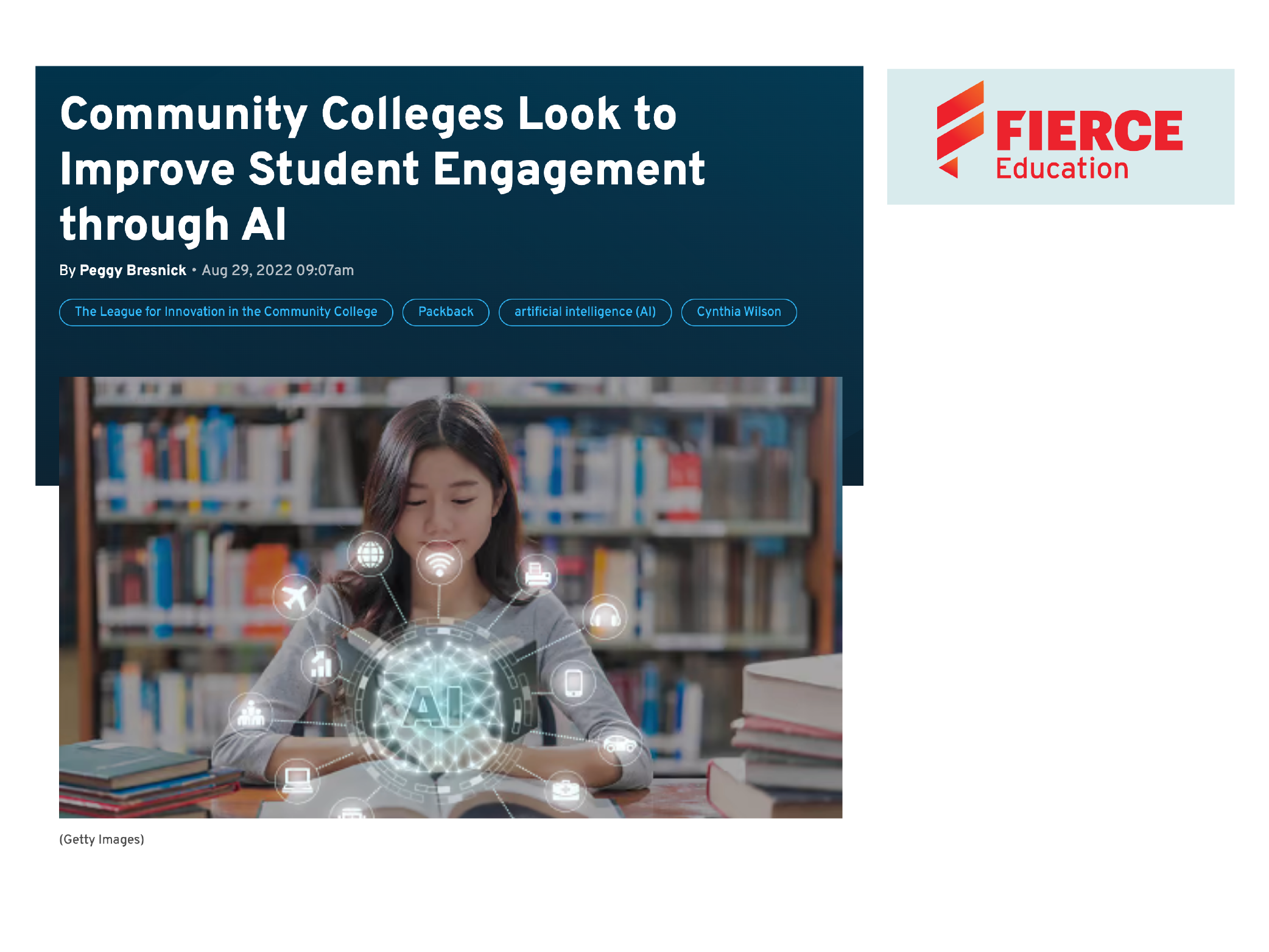 Fierce Education Covers Packback's Partnership with the League | Packback